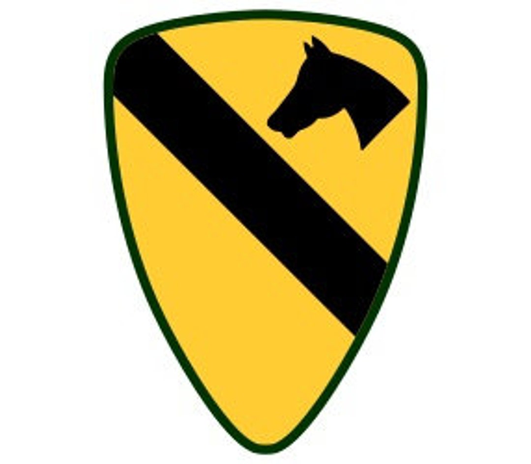 US Army 1st Cavalry Division Patch Vector Files, Dxf Eps Svg Ai Crv - Etsy