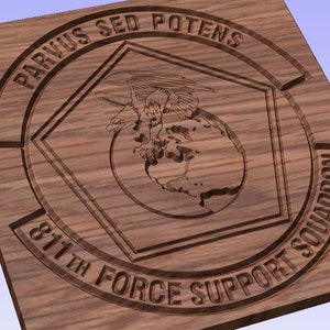 US Air Force 811th Force Support Squadron Patch Vector Files, Dxf Eps ...