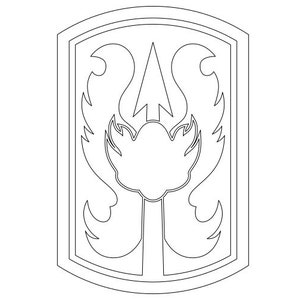 US Army 199th Infantry Brigade Patch Vector Files, Dxf Eps Svg Ai Crv ...