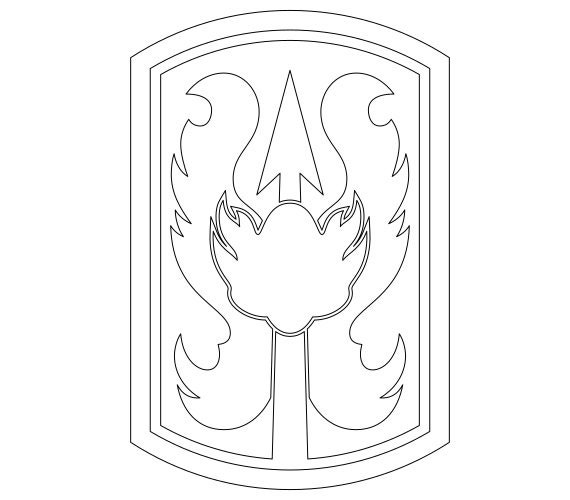 US Army 199th Infantry Brigade Patch Vector Files, Dxf Eps Svg Ai Crv ...