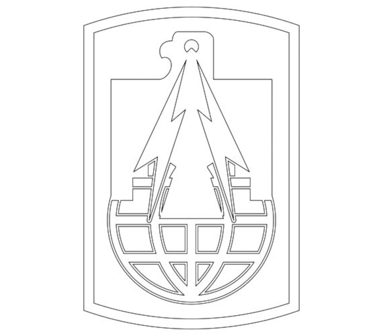 US Army 11th Signal Brigade Patch Vector Files Dxf Eps Svg Ai - Etsy