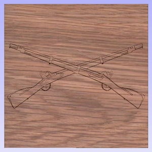 US Army Infantry Branch Insignia Vector Files, Dxf Eps Svg Ai Crv - Etsy