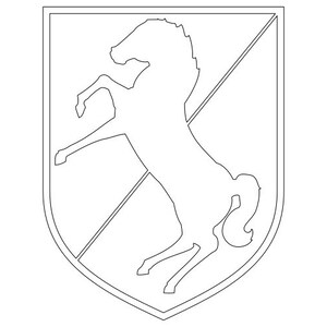 US Army 11th Armored Cavalry Regiment Patch Vector Files, Dxf Eps Svg ...