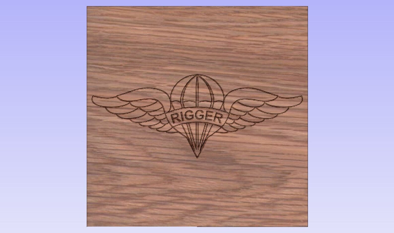 US Army Rigger Badge Vector Files Dxf Eps Svg Ai Crv | Etsy