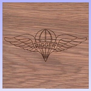 US Army Rigger Badge Vector Files, Dxf Eps Svg Ai Crv - Etsy