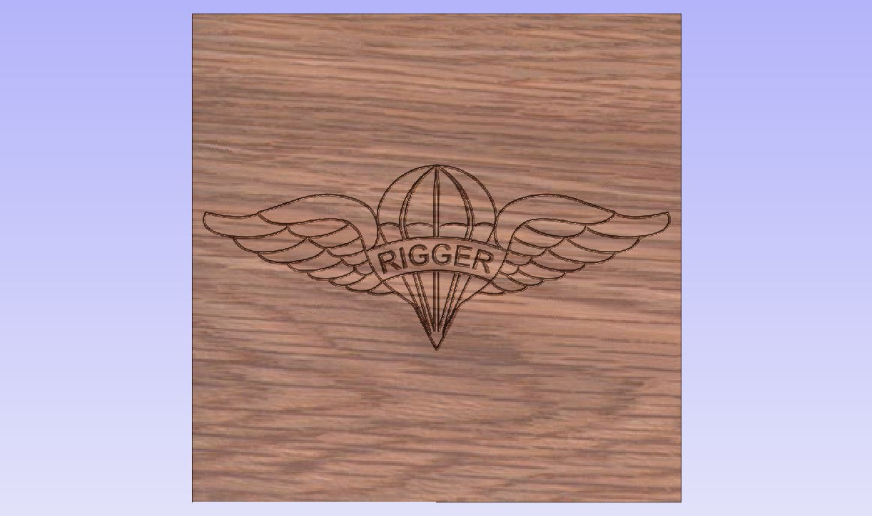 US Army Rigger Badge Vector Files Dxf Eps Svg Ai Crv - Etsy Canada