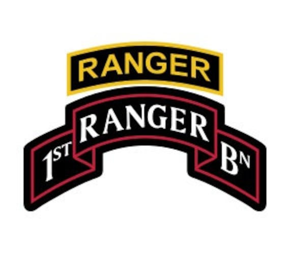 US Army 1st Ranger Battalion Patch With Ranger Tab Vector | Etsy