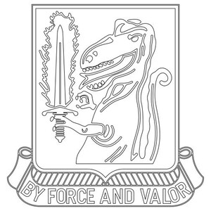 US Army 40th Cavalry Regiment Unit Crest Vector Files, Dxf Eps Svg Ai ...