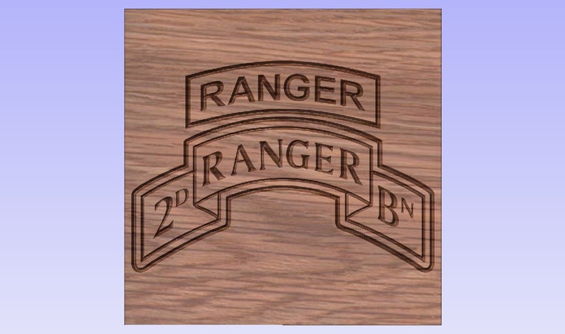 US Army 2nd Ranger Battalion Patch With Ranger Tab Vector - Etsy