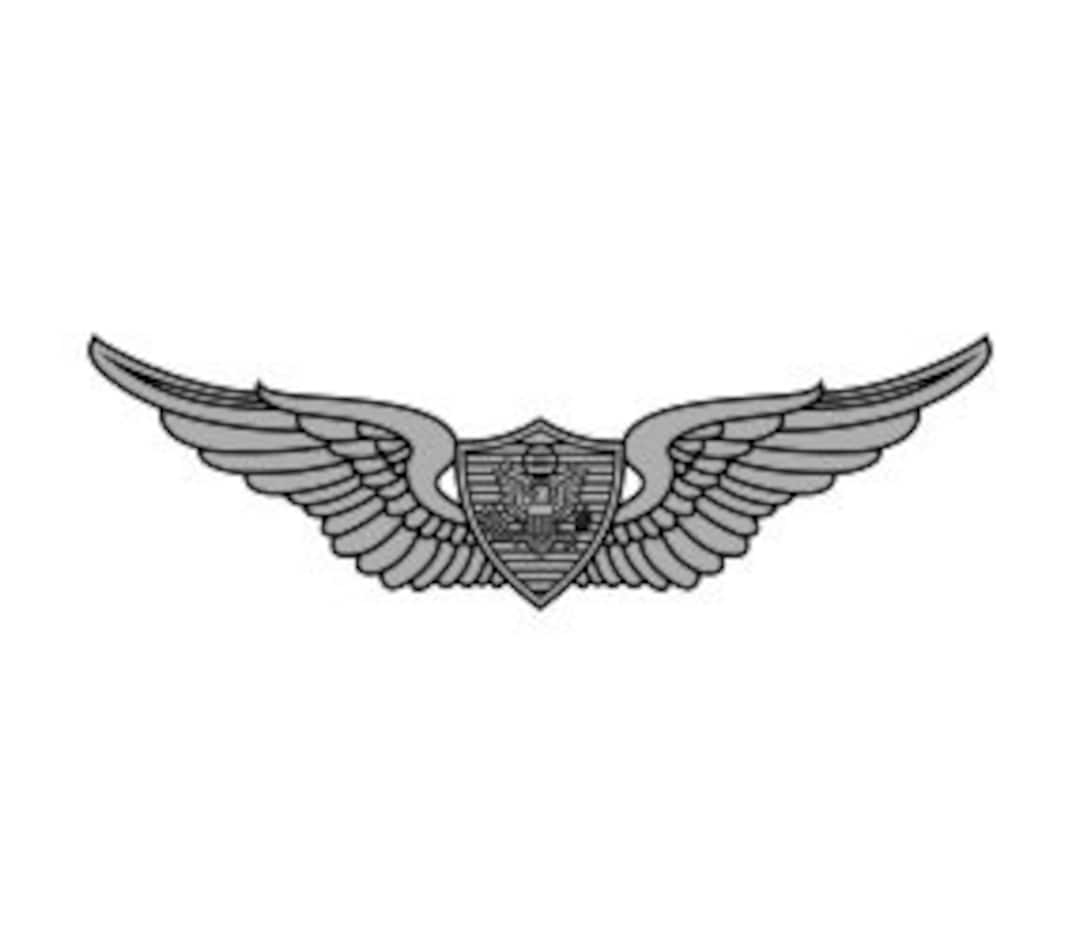 US Army Basic Aviation Badge Vector Files, Dxf Eps Svg Ai Crv - Etsy