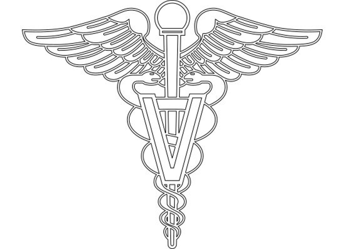 US Army Veterinary Corps Branch Insignia Vector Files Dxf Eps - Etsy