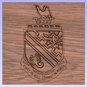 US Army 161st Infantry Regiment Unit Crest Vector Files, Dxf Eps Svg Ai ...