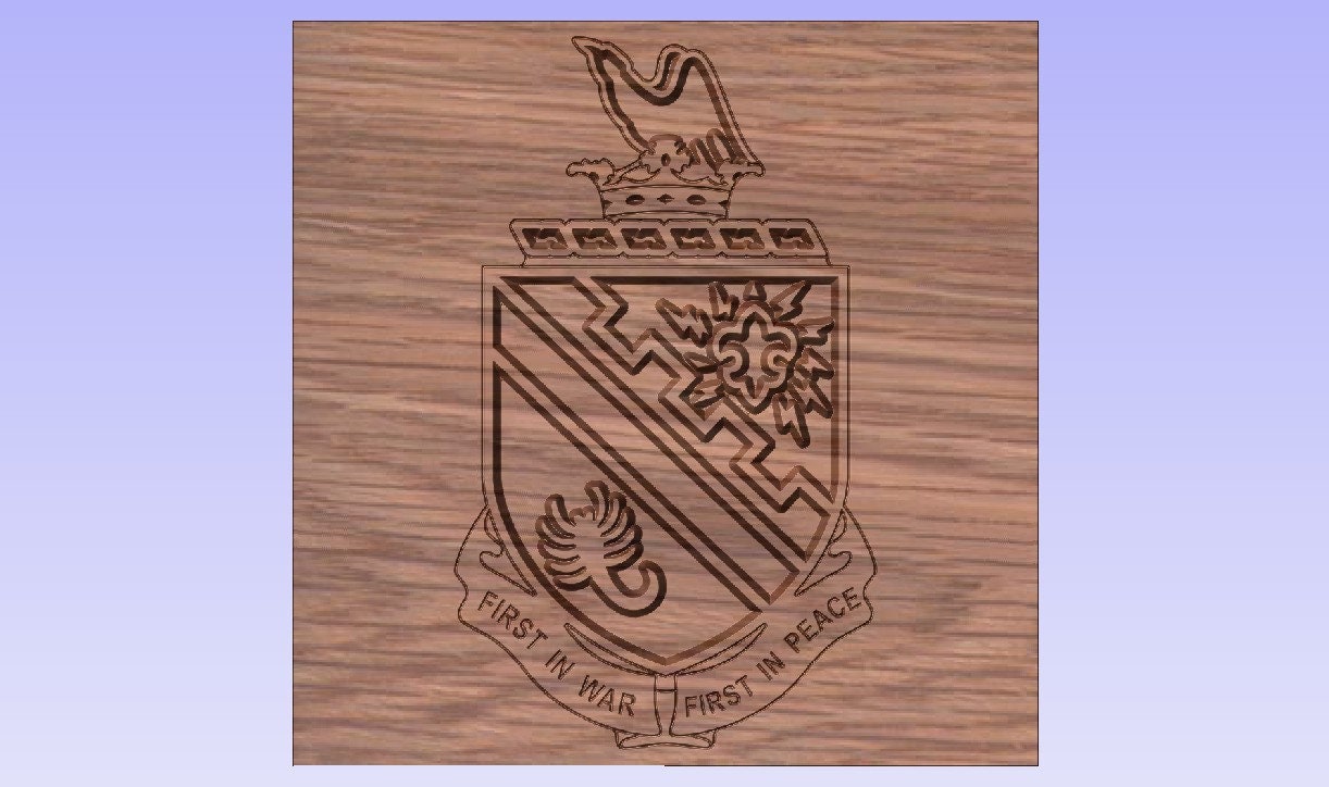 US Army 161st Infantry Regiment Unit Crest Vector Files, Dxf Eps Svg Ai ...