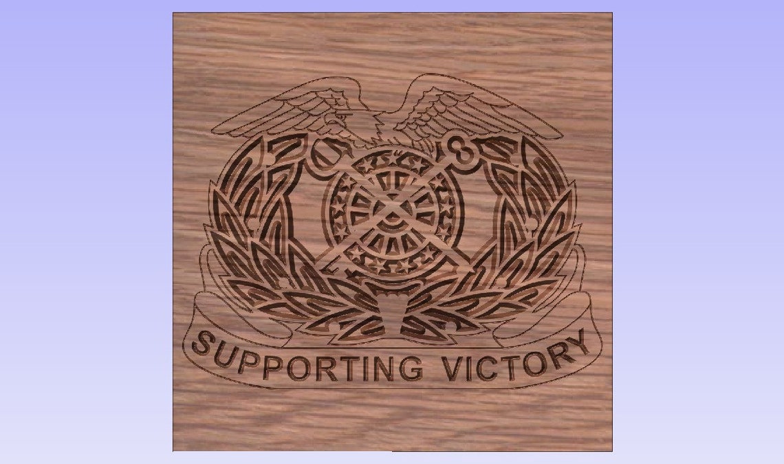 US Army Quartermaster Regimental Crest Vector Files, Dxf Eps Svg Ai Crv ...