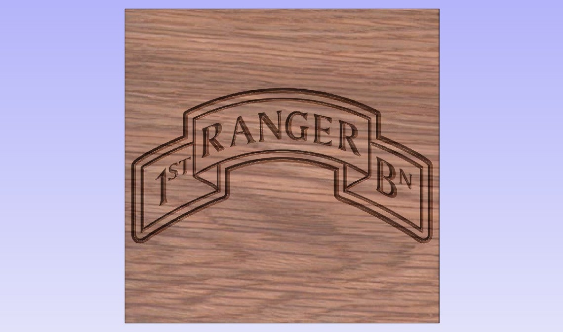 US Army 1st Ranger Battalion Patch Vector Files Dxf Eps Svg - Etsy