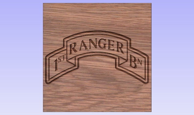 US Army 1st Ranger Battalion Patch Vector Files Dxf Eps Svg - Etsy