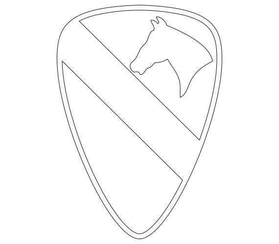 US Army 1st Cavalry Division Patch Vector Files dxf eps svg | Etsy
