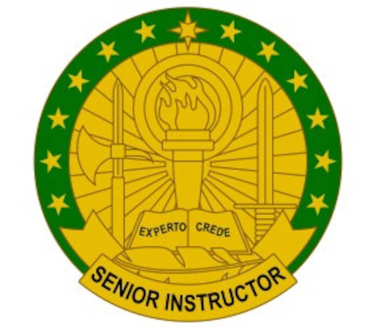 US Army Senior Instructor Identification Badge Vector Files, Dxf Eps ...