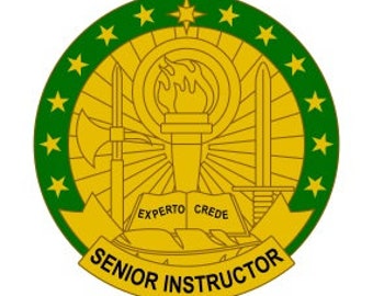 US Army Basic Instructor Identification Badge Vector Files | Etsy