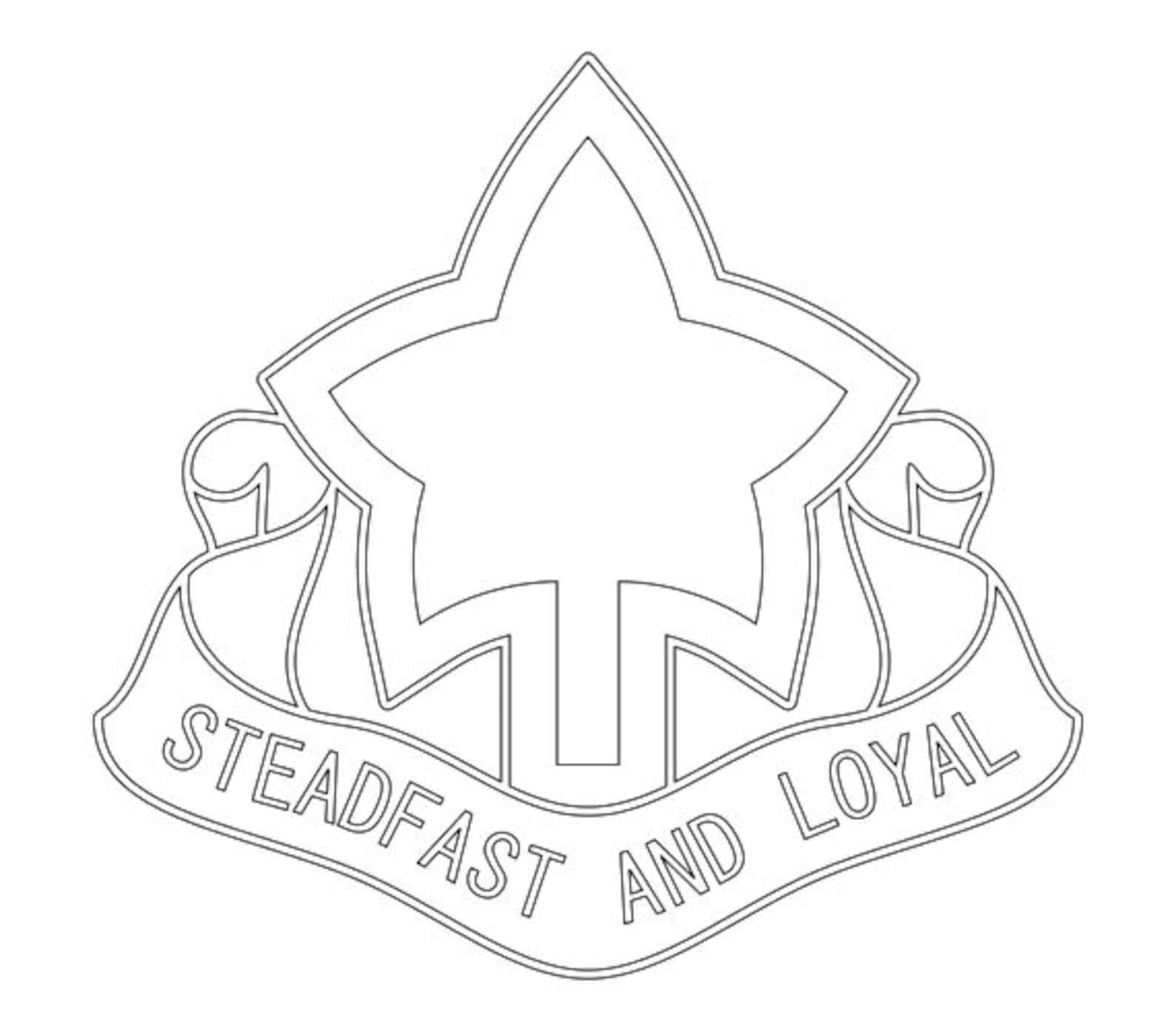 US Army 4th Infantry Division Unit Crest Vector Files Dxf Eps | Etsy