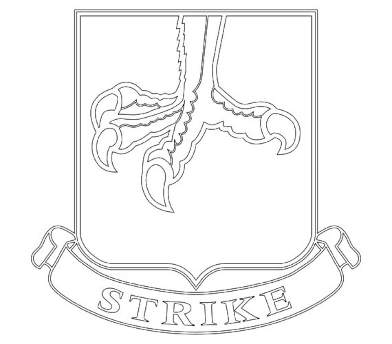 US Army Unit Crest 502nd Infantry Regiment Vector Files Dxf - Etsy