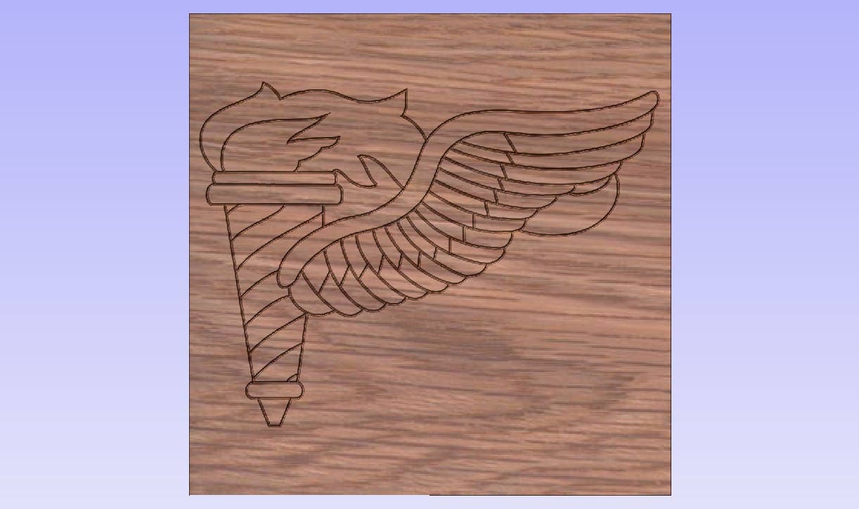 US Army Pathfinder Badge Vector Files, Dxf Eps Svg Ai Crv - Etsy