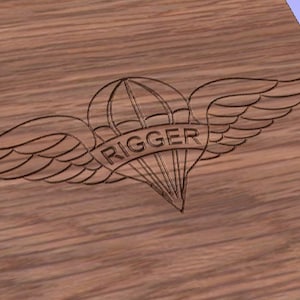 US Army Rigger Badge Vector Files, Dxf Eps Svg Ai Crv - Etsy