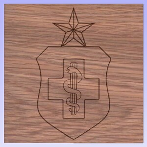 US Air Force Senior Medical Technician Badge Vector Files, Dxf Eps Svg ...