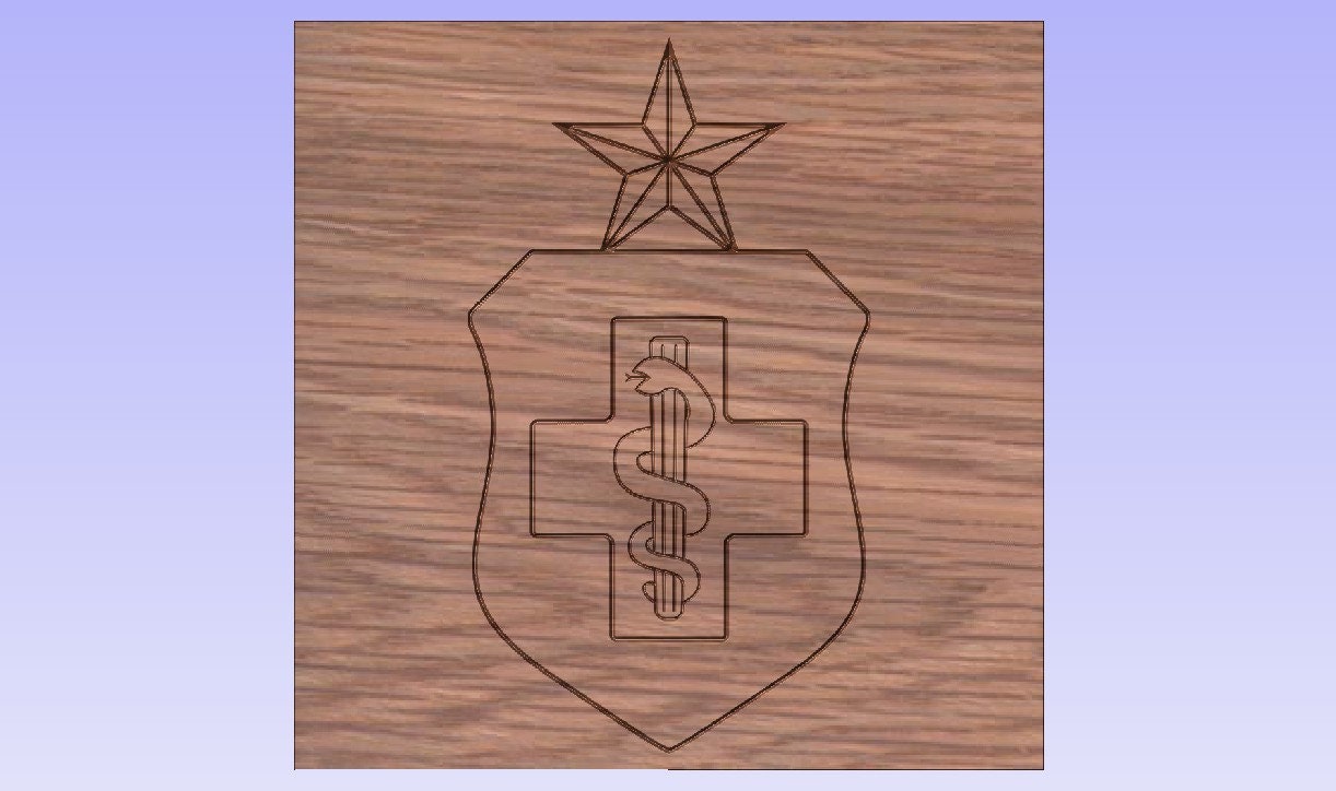 US Air Force Senior Medical Technician Badge Vector Files, Dxf Eps Svg ...
