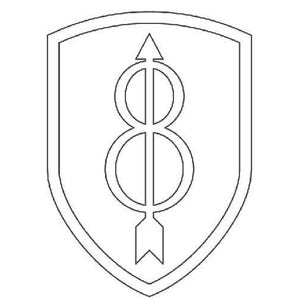 US Army 8th Infantry Division Patch Vector Files, Dxf Eps Svg Ai Crv - Etsy