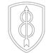 US Army 8th Infantry Division Patch Vector Files, Dxf Eps Svg Ai Crv - Etsy
