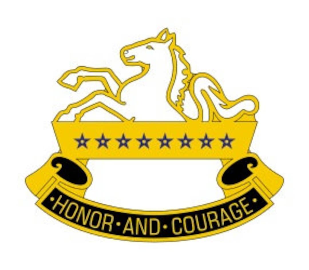US Army 8th Cavalry Regiment Unit Crest Vector Files, Dxf Eps Svg Ai ...