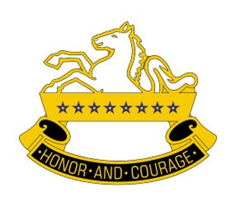 US Army 8th Cavalry Regiment Unit Crest Vector Files Dxf Eps | Etsy