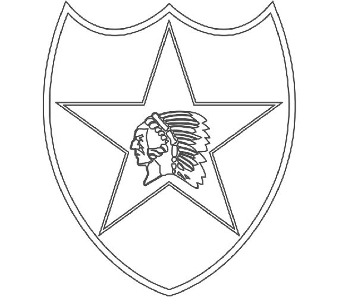 US Army 2nd Infantry Division Patch Vector Files Dxf Eps Svg - Etsy