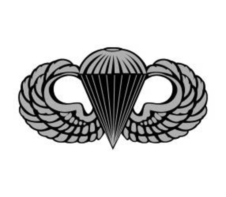 Us Army Basic Parachutist Badge Vector Files Dxf Eps