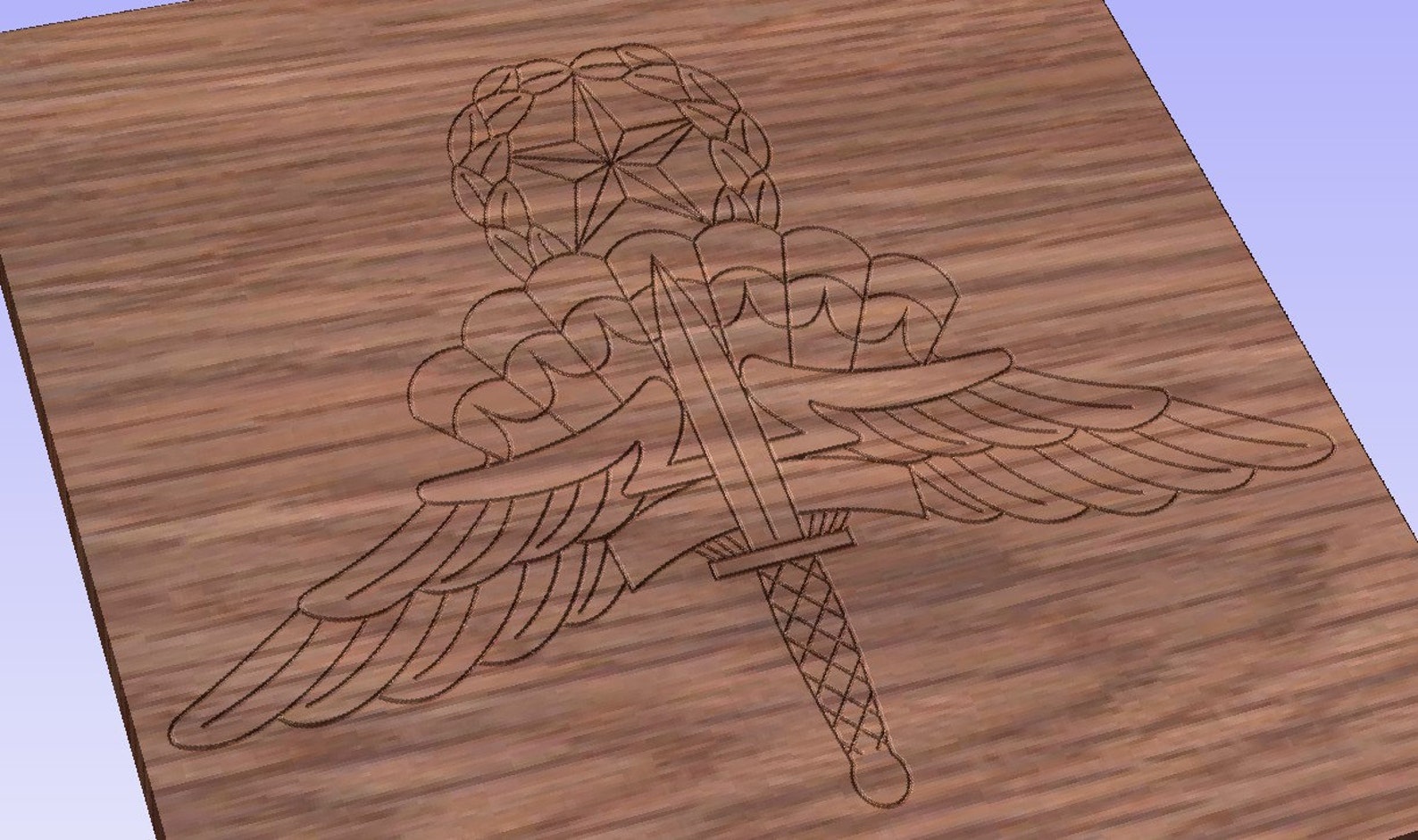 US Army Military Free Fall Jumpmaster (HALO) Badge Vector Files, Dxf ...