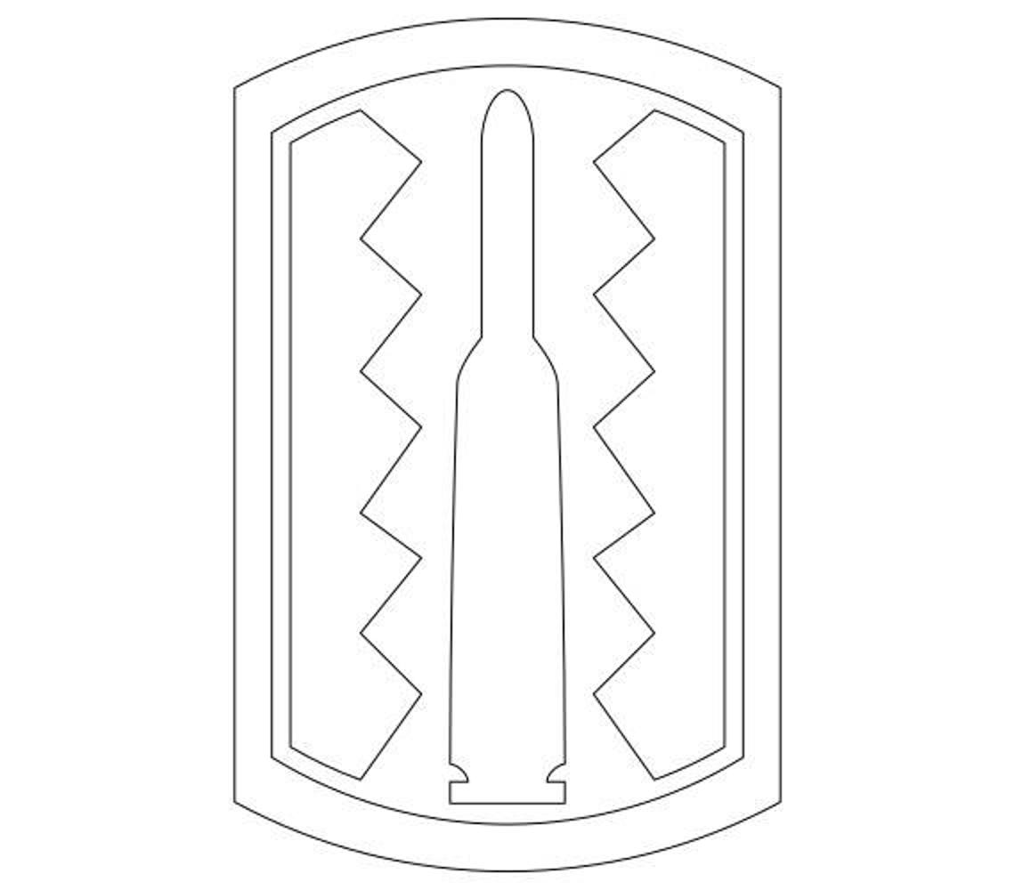 US Army 197th Infantry Brigade Patch Vector Files, Dxf Eps Svg Ai Crv ...