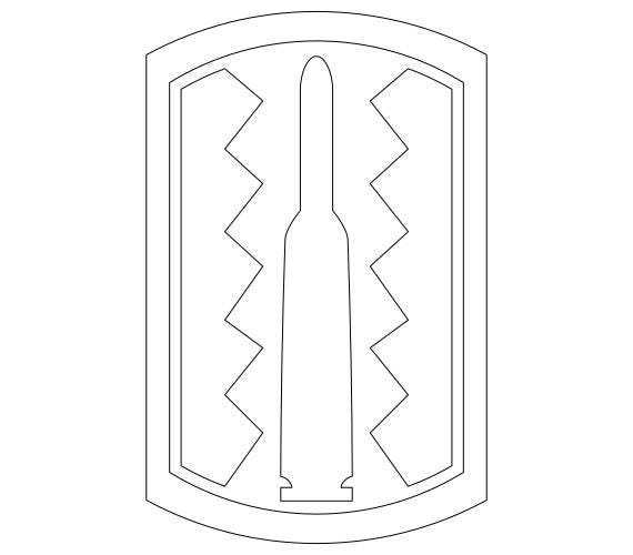 US Army 197th Infantry Brigade Patch Vector Files, Dxf Eps Svg Ai Crv ...