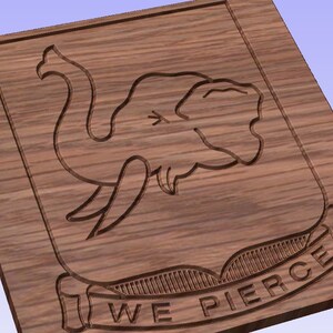 US Army 64th Armor Regiment Unit Crest Vector Files, Dxf Eps Svg Ai Crv ...