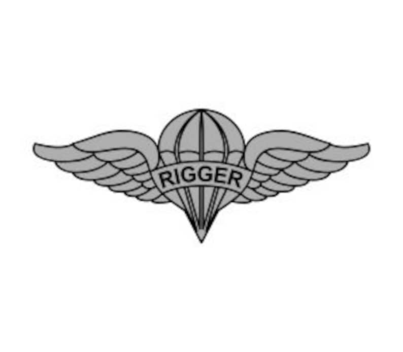 US Army Rigger Badge Vector Files Dxf Eps Svg Ai Crv | Etsy