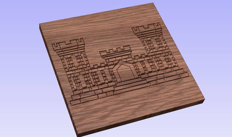 US Army Engineer Branch Insignia Vector Files Dxf Eps Svg Ai - Etsy