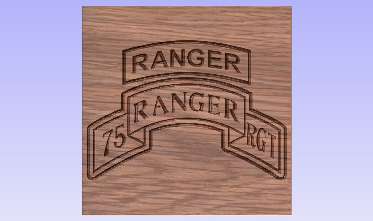 US Army 75th Ranger Regiment Patch With Ranger Tab Vector Files, Dxf ...
