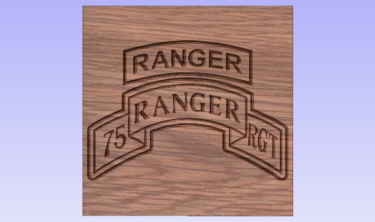 US Army 75th Ranger Regiment Patch With Ranger Tab Vector | Etsy