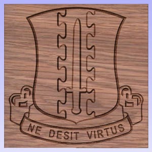 US Army 187th Infantry Regiment Unit Crest Vector Files, dxf eps svg ai ...