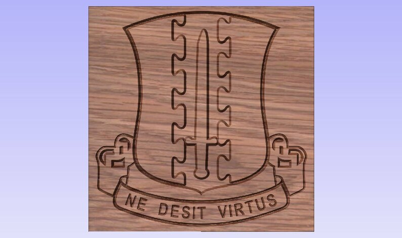 US Army 187th Infantry Regiment Unit Crest Vector Files, Dxf Eps Svg Ai ...