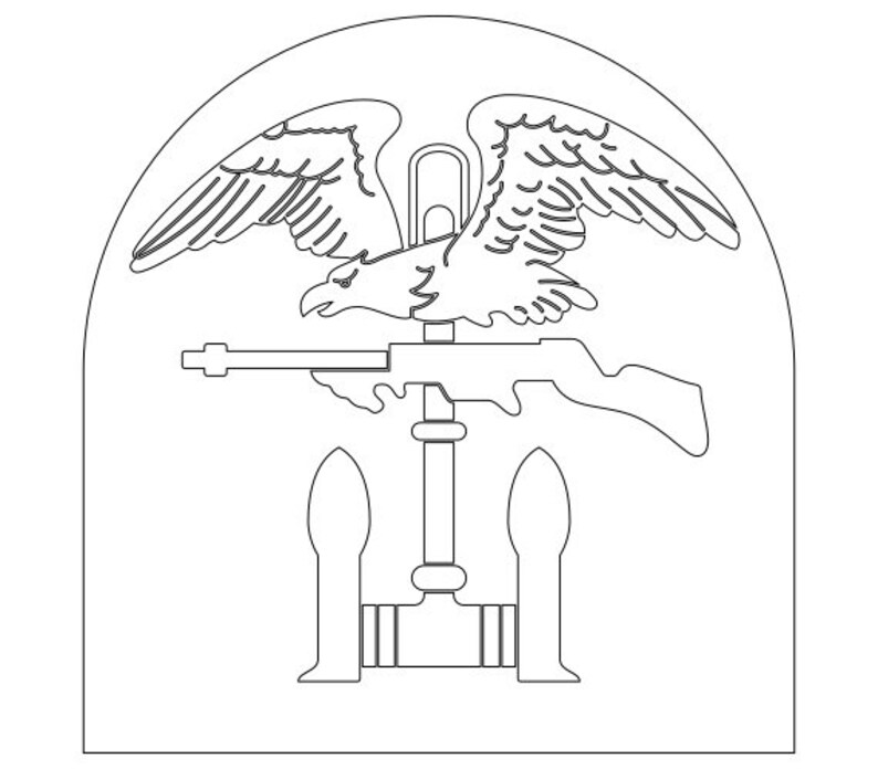 US Army 1st Engineer Brigade Patch Vector Files Dxf Eps Svg | Etsy