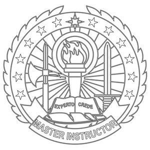 US Army Master Instructor Identification Badge Vector Files, Dxf Eps ...