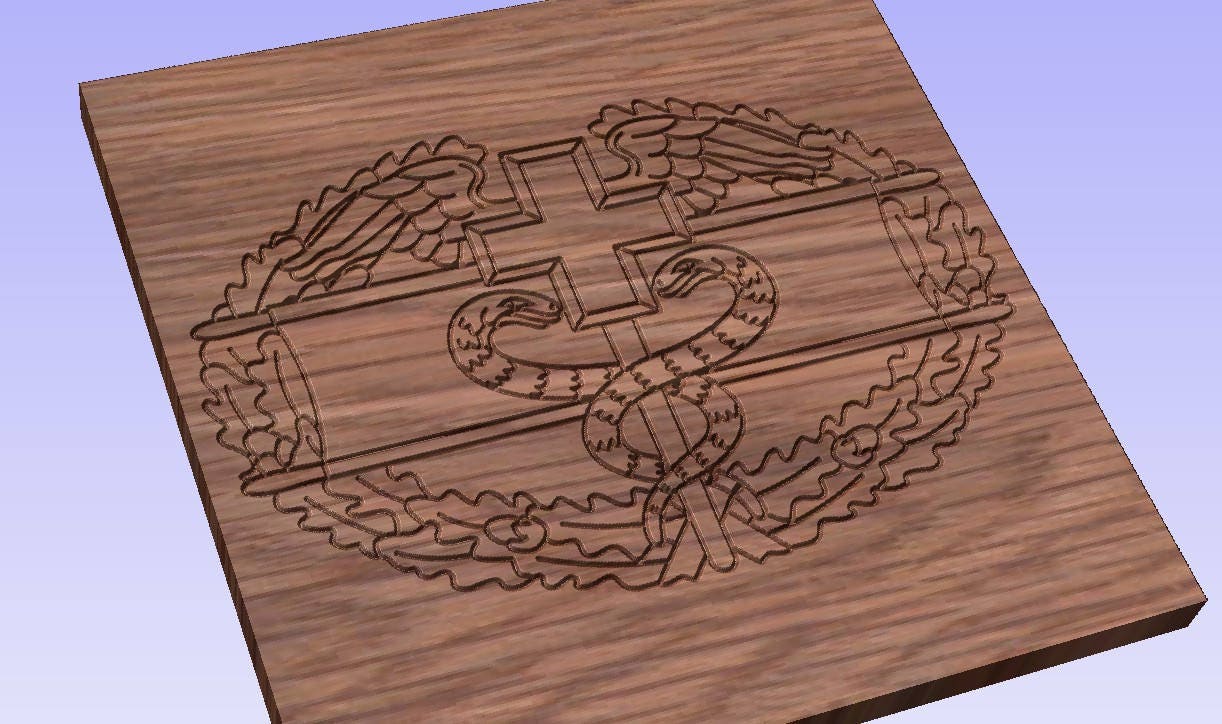 US Army Combat Medical Badge Vector Files, Dxf Eps Svg Ai Crv - Etsy