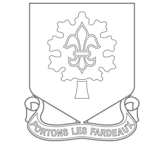 US Army 101st Brigade Support Battalion Unit Crest Vector Files, Dxf ...