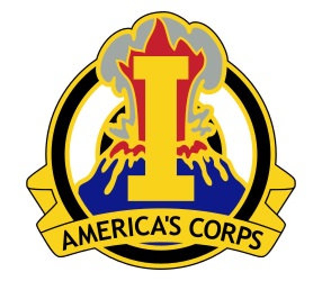 US Army I Corps Unit Crest Vector Files, Dxf Eps Svg Ai Crv - Etsy